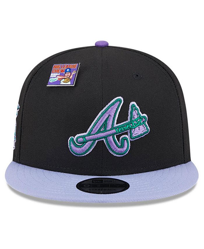 New Era Men's Black/Purple Atlanta Braves Grape Big League Chew Flavor ...