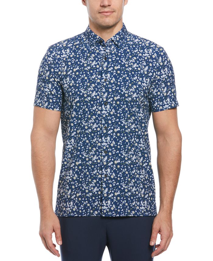 Perry Ellis Men's Slim-Fit Floral Shirt - Macy's
