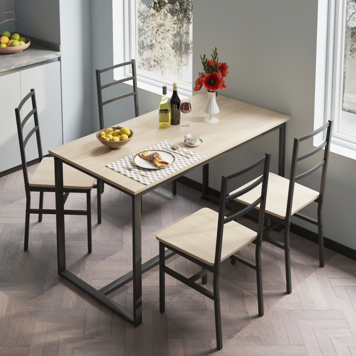Click here for Streamdale Furniture Five-Piece Set Table And Chai... prices