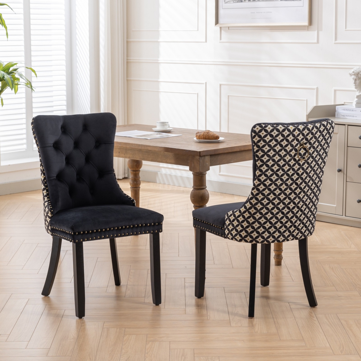 Click here for Streamdale Contemporary Velvet Dining Chairs Set... prices