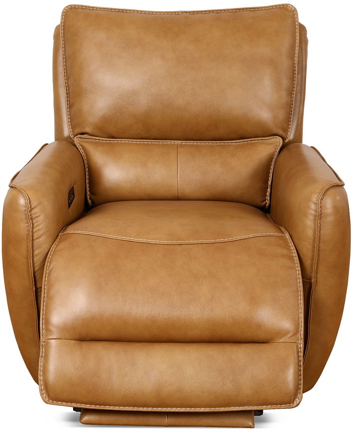Furniture Derban 40" Leather Zero Gravity Recliner, Created for Macy's ...