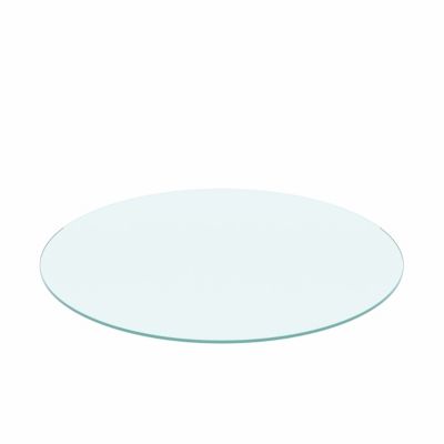 Streamdale Furniture 20" Inch Round Tempered Glass Tabletop Clear Glass ...