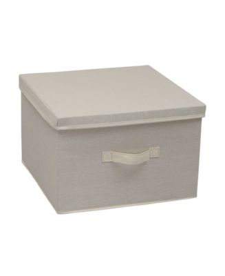 Household Essentials Square Storage Box with Lid - Macy's