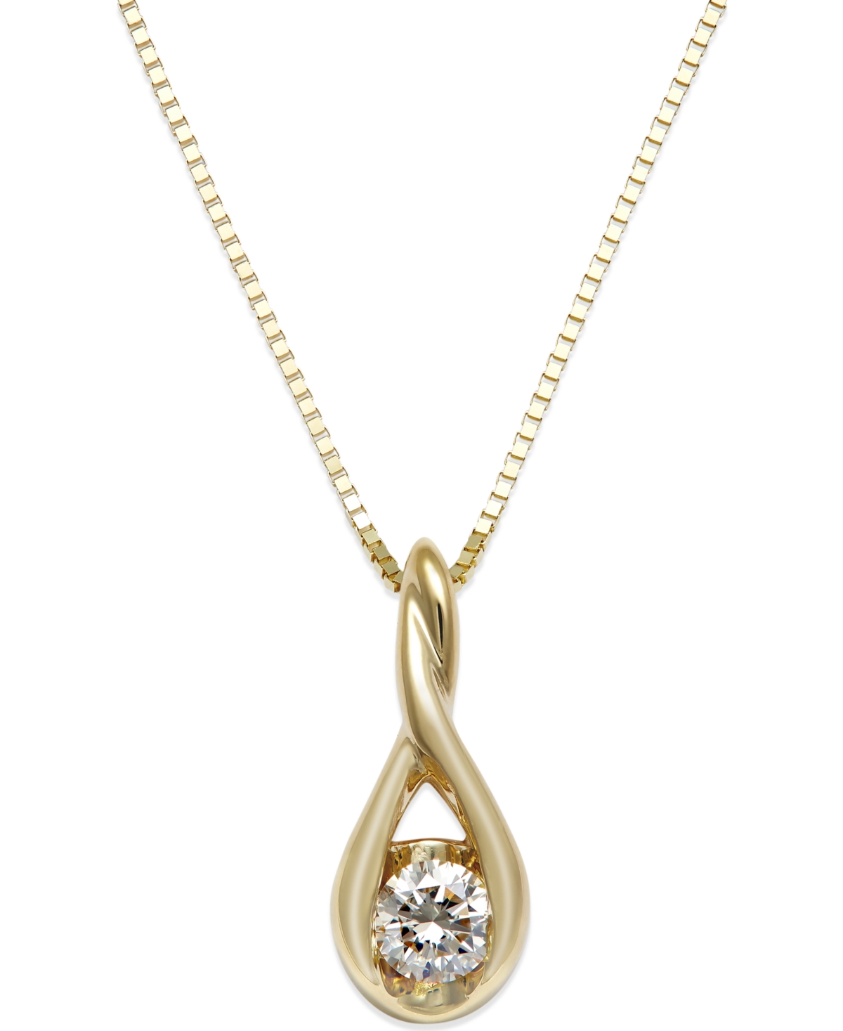 Click here for Sirena Diamond Twist Pendant Necklace in 14k White... prices