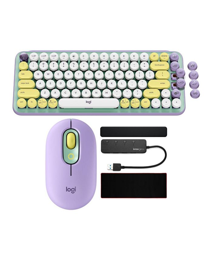 Logitech Pop Keys Wireless Mechanical Keyboard With Emoji Keys - Macy's