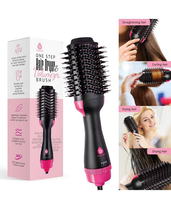 PURSONIC One Step Hair Dryer & Volumizer Brush - Macy's