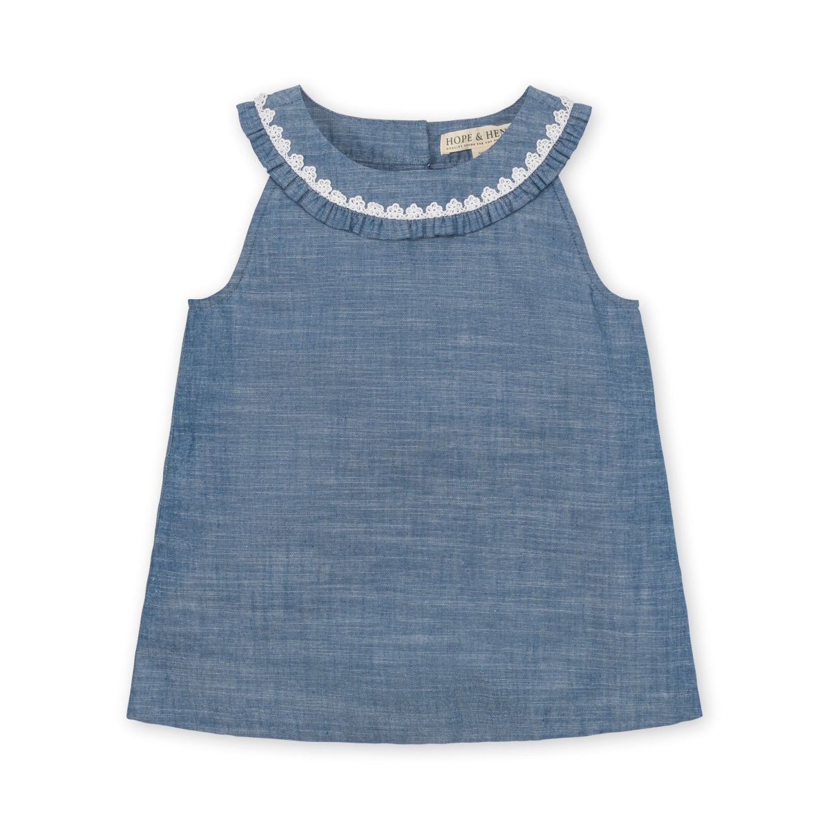 Click here for Hope & Henry Toddler Girls Sleeveless Ruffle Colla... prices