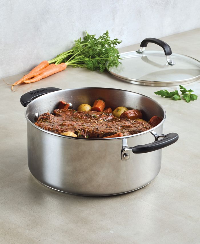 Farberware Brilliance Stainless Steel 5-Qt. Dutch Oven with Lid - Macy's
