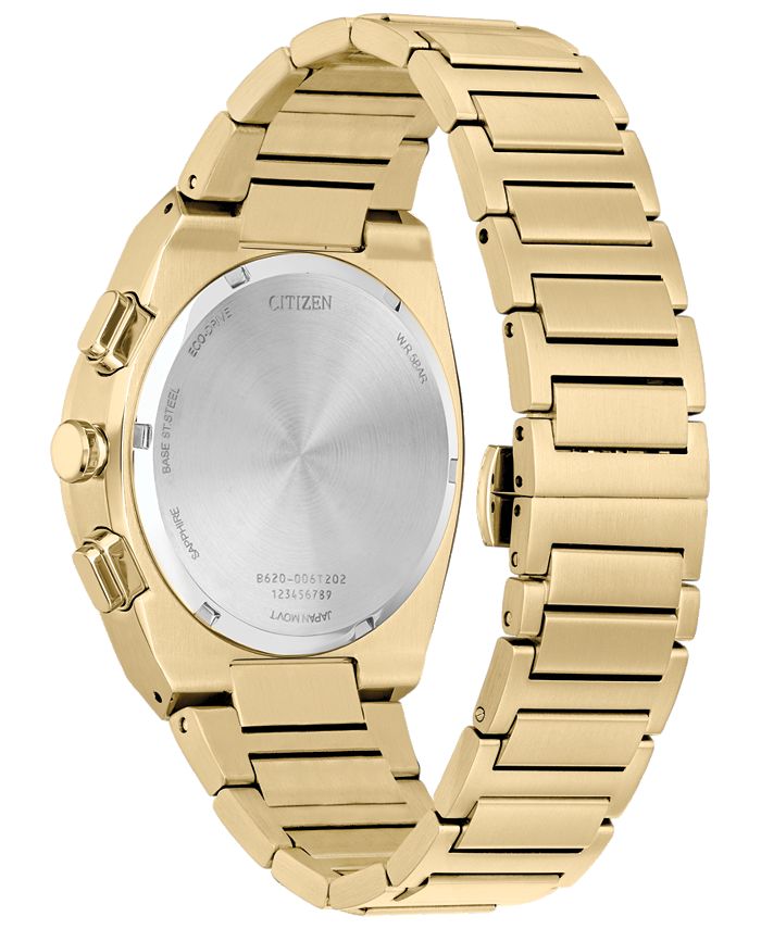 Citizen Eco-Drive Men's Chronograph Modern Axiom Gold-Tone Stainless ...