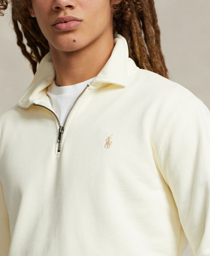 Polo Ralph Lauren Men's Loopback Fleece Quarter-Zip Sweatshirt - Macy's