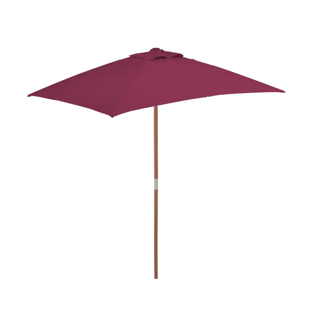 Click here for Outdoor Parasol with Wooden Pole 59.1"x78.7&#... prices