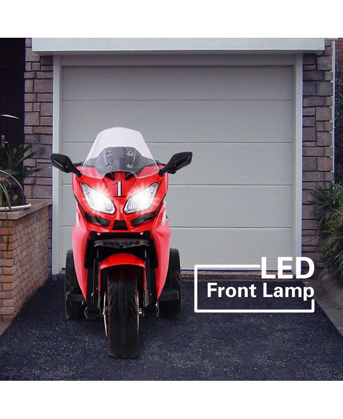 Simplie Fun 12V Kids Electric Motorcycle with Three Lighting Wheels ...