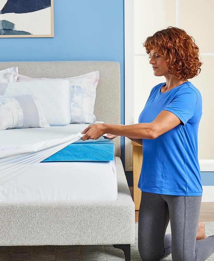 Serta Soothing Cool 3-Inch Gel Memory Foam Mattress Topper, Full - Macy's