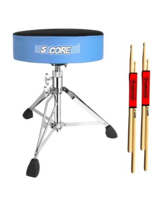 5 Core Drum Throne Padded Guitar Stool Swivel Height Adjustable ...