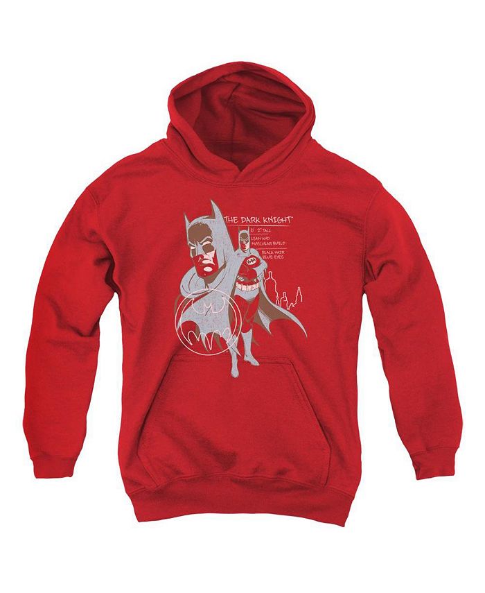Batman Boys Youth Lean And Muscular Pull Over Hoodie / Hooded ...