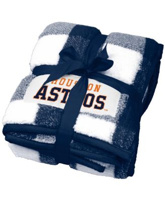 Logo Brands Houston Astros 50'' x 60'' Buffalo Check Frosty Fleece ...