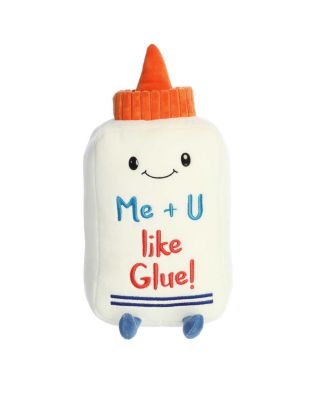 Aurora Medium Me + U Like Glue JUST SAYIN' Witty Plush Toy White 11 ...