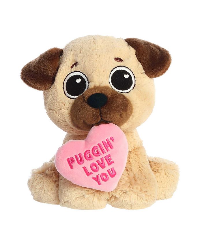 Aurora Small Puggin' Love You JUST SAYIN' Witty Plush Toy Brown 7" - Macy's
