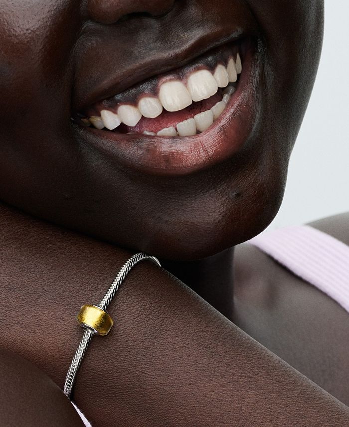 Pandora Golden Mini Murano Glass Charm - Macy's