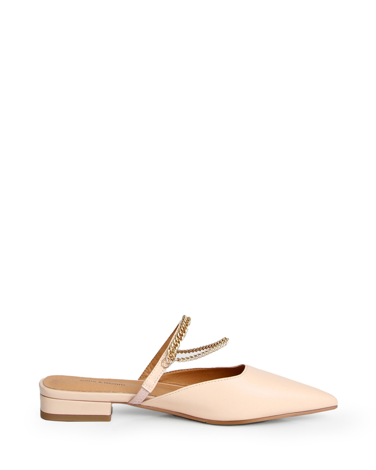 Click here for Belle & Bloom On The Go Leather Flat - Nude prices