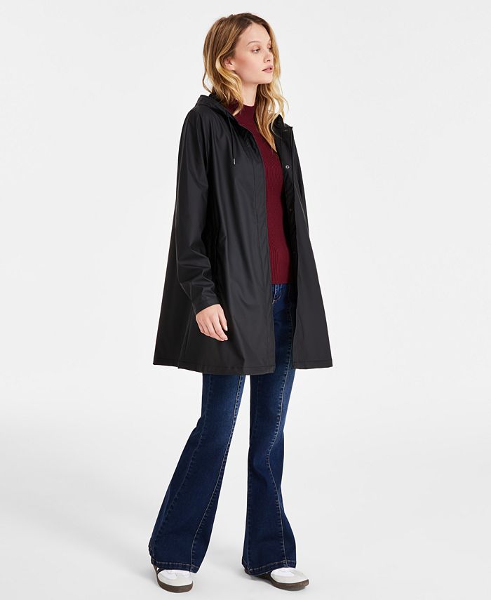 Rains Women's Hooded A-Line Rain Jacket - Macy's