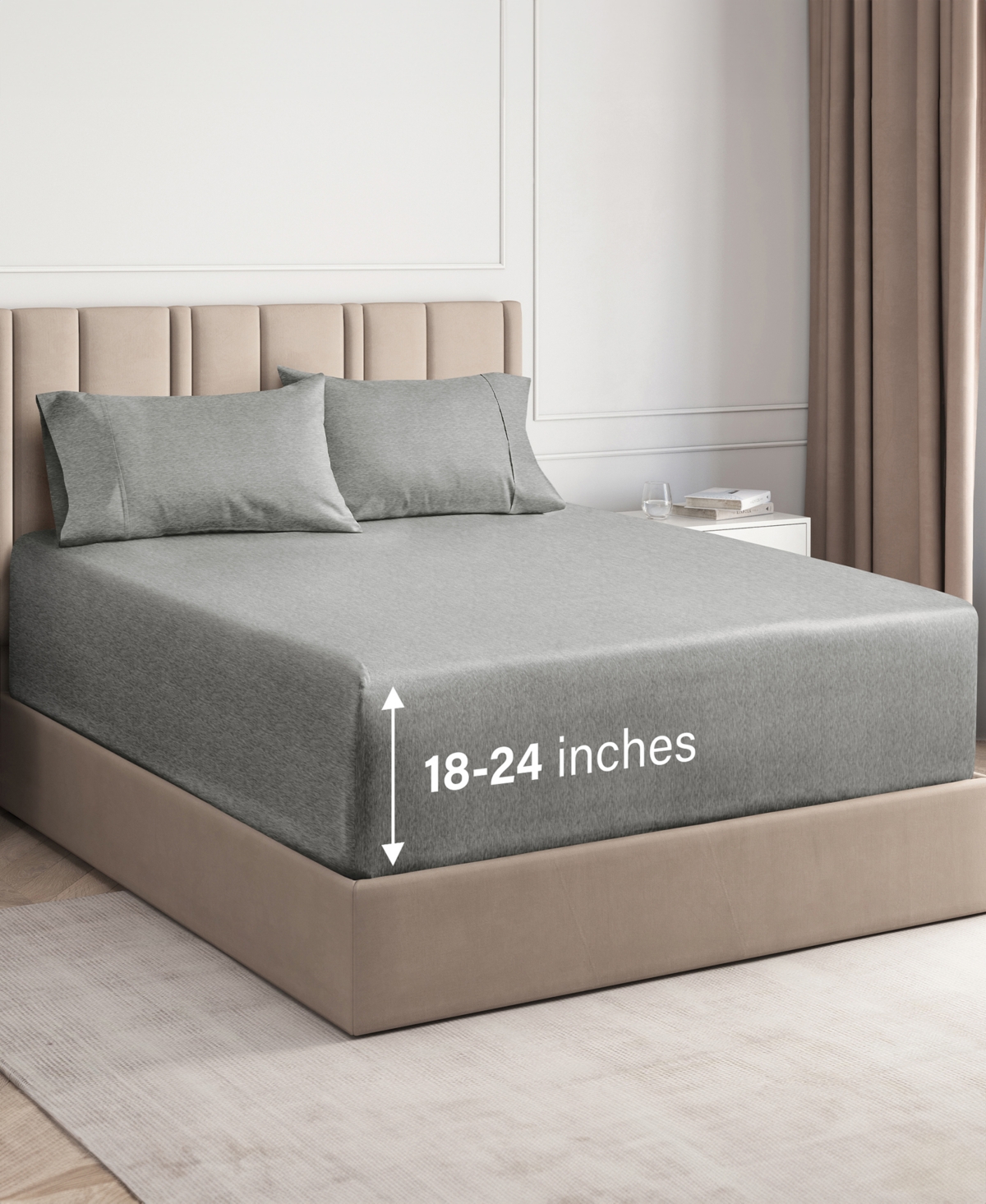 Click here for 4 Piece Extra Deep Pocket Microfiber Sheet Set - K... prices