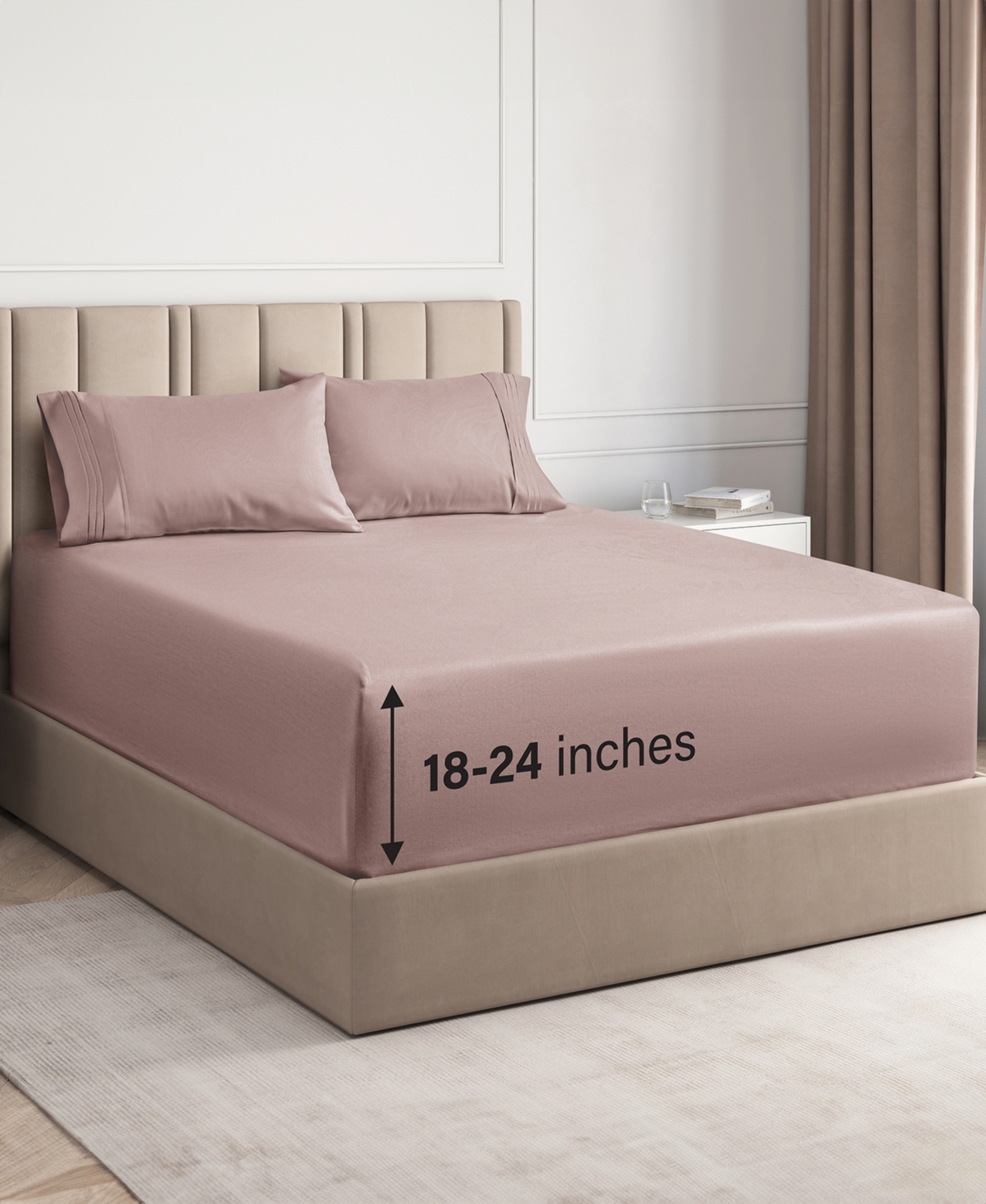 Click here for 4 Piece Extra Deep Pocket Microfiber Sheet Set - K... prices