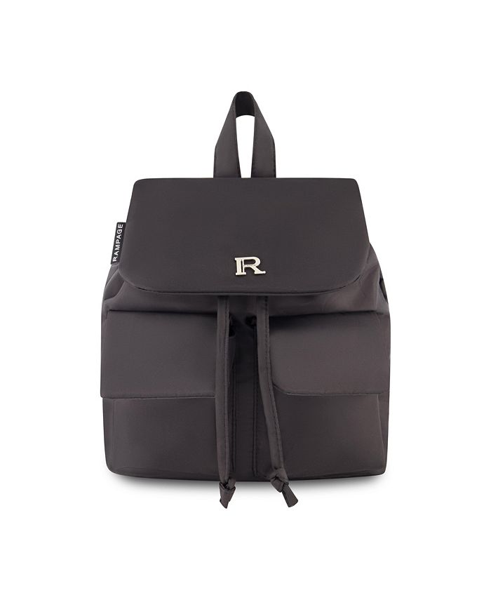 Rampage Women's Sporty Mini Drawstring Flap Backpack, School Bag, Swim ...
