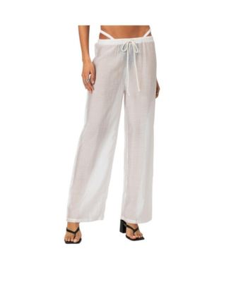 Women's Breezy Sheer Pants - Macy's