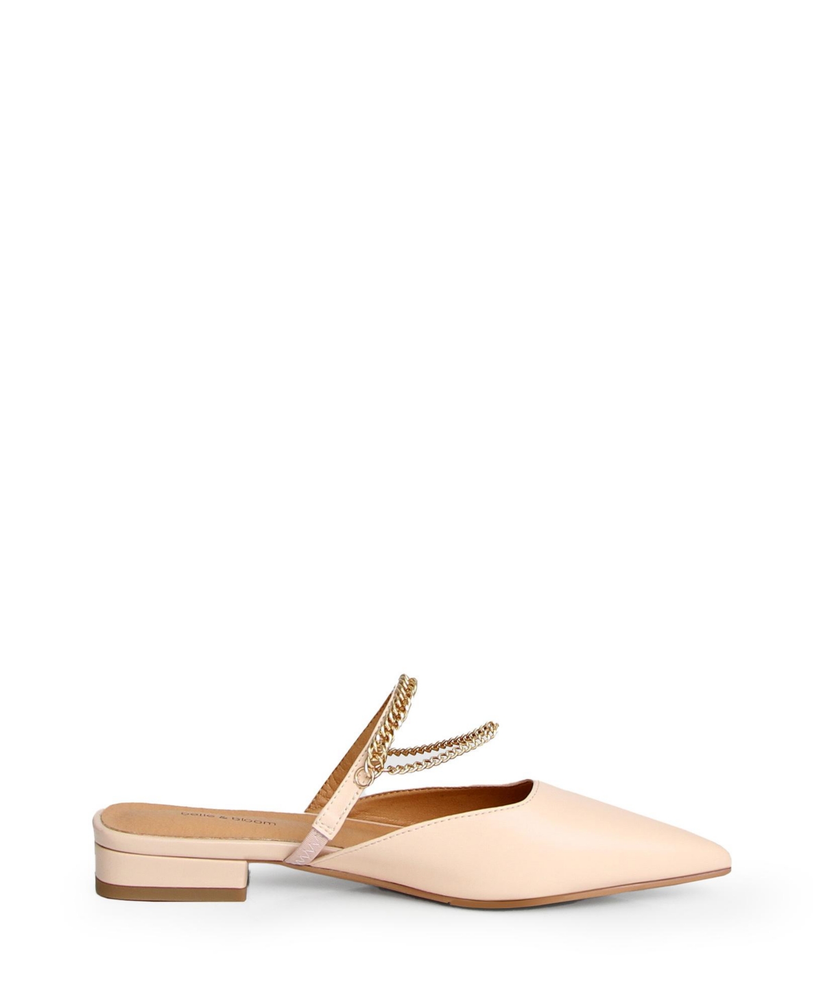 Click here for Belle & Bloom On The Go Leather Flat - Nude prices