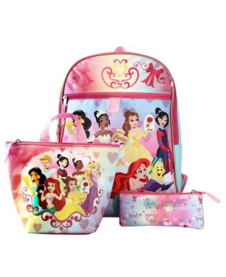 Disney Princesses Backpack With Lunch box set for kids 6 Piece - Macy's