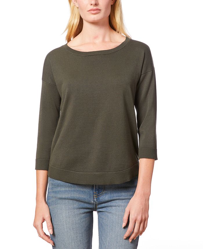 Melissa Paige Women's Boat-Neck Button-Back Sweater - Macy's