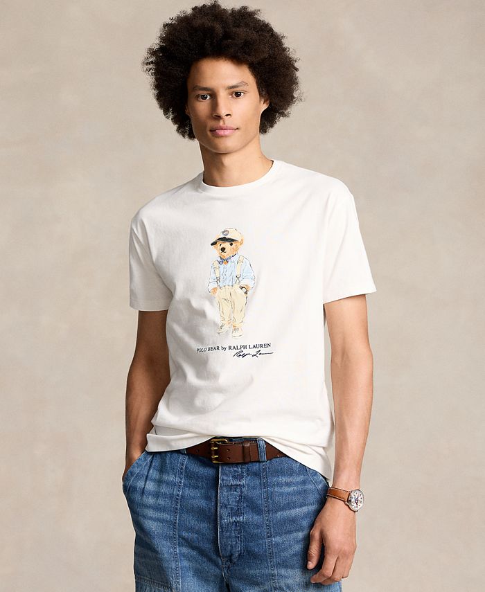 Polo Ralph Lauren Men's Classic-Fit Polo Bear Jersey T-Shirt - Macy's