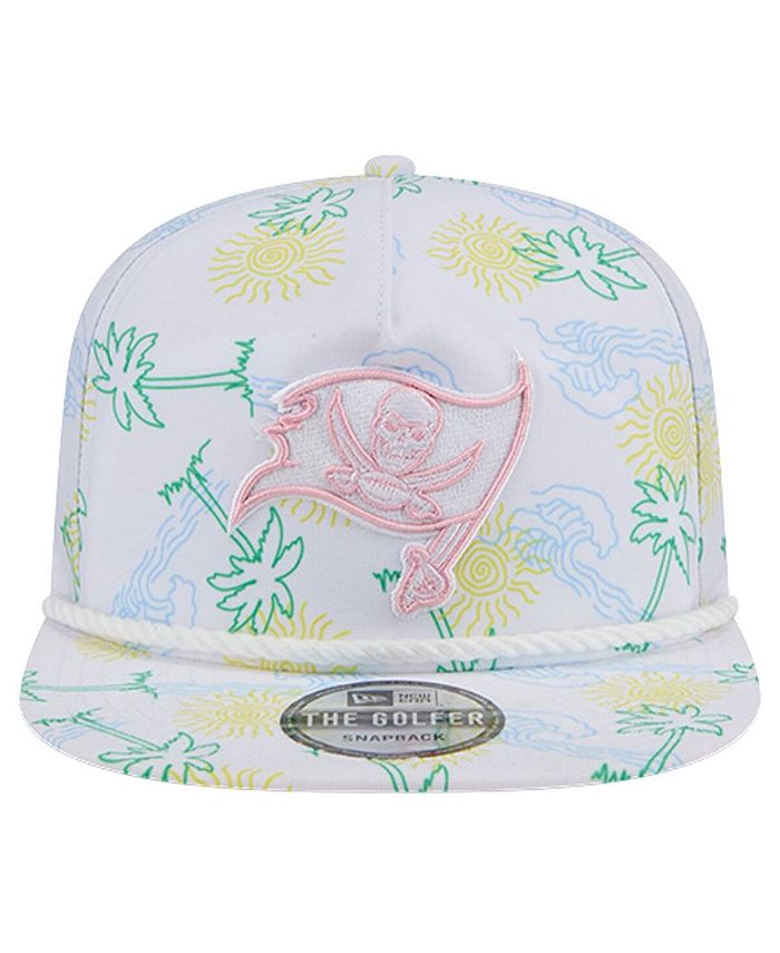 New Era Men's White Tampa Bay Buccaneers Vacay Golfer Snapback Hat - Macy's