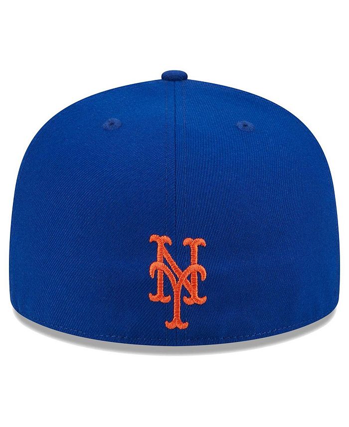 New Era Men's Royal New York Mets Game Day Overlap 59FIFTY Fitted Hat ...