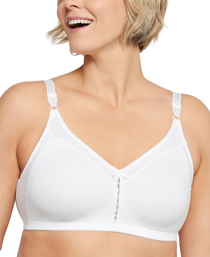 Bali Double Support Cotton Wireless Bra With Cool Comfort 3036 Macy S