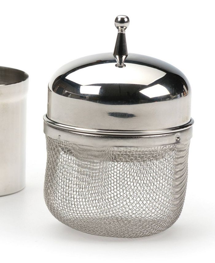 RSVP International Stainless Steel 3" x 3" x 4" Floating Spice Ball ...