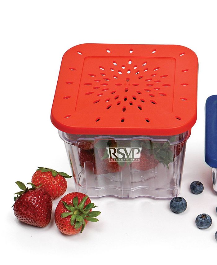 RSVP International 2 Piece Bisphenol A-Free Plastic Berry Keeper Set ...