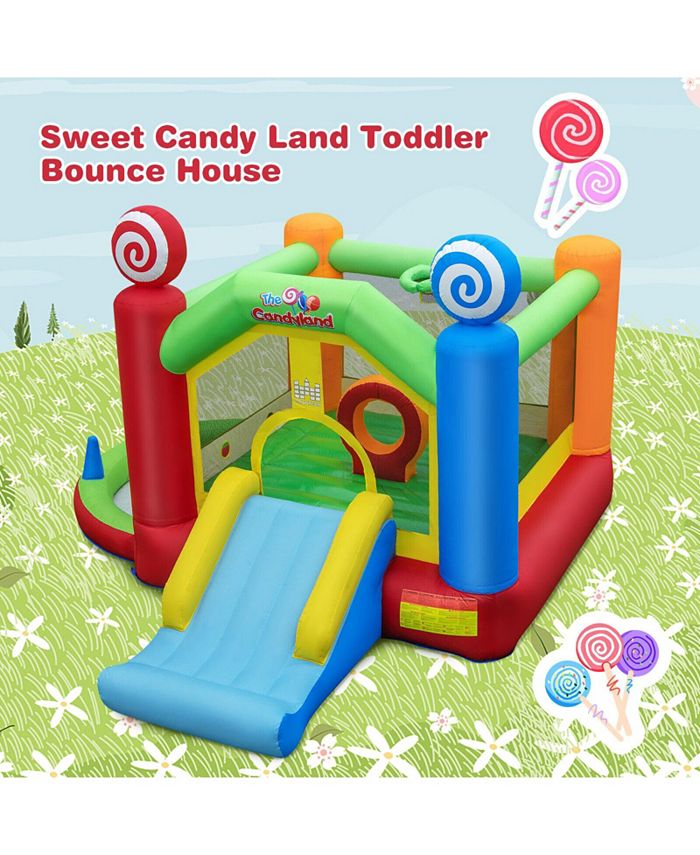INOLAIT Candy Land Theme Kids Inflatable Bounce House with 735W Air ...