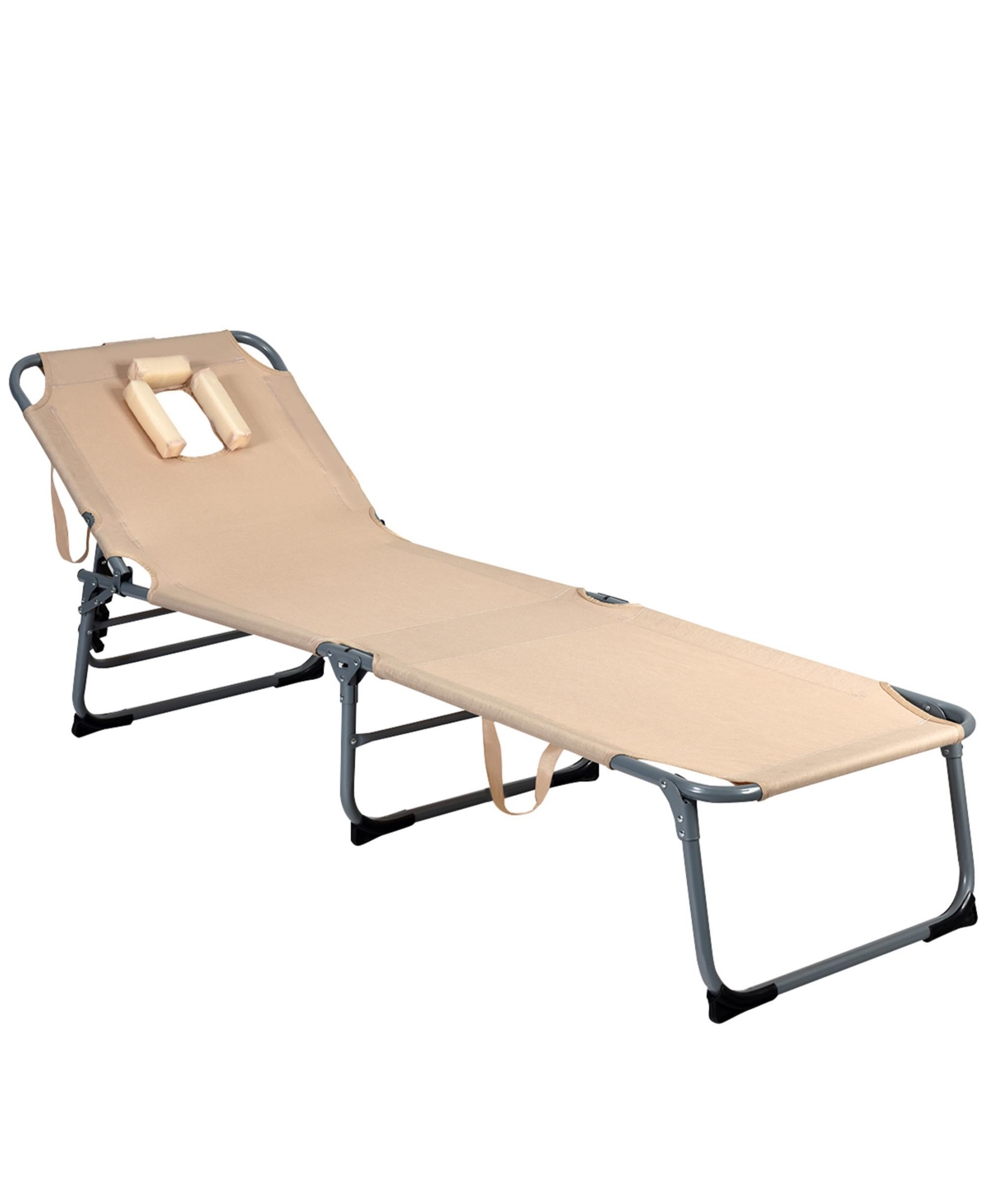 Click here for Gymax Folding Chaise Lounge Chair Bed Adjustable O... prices