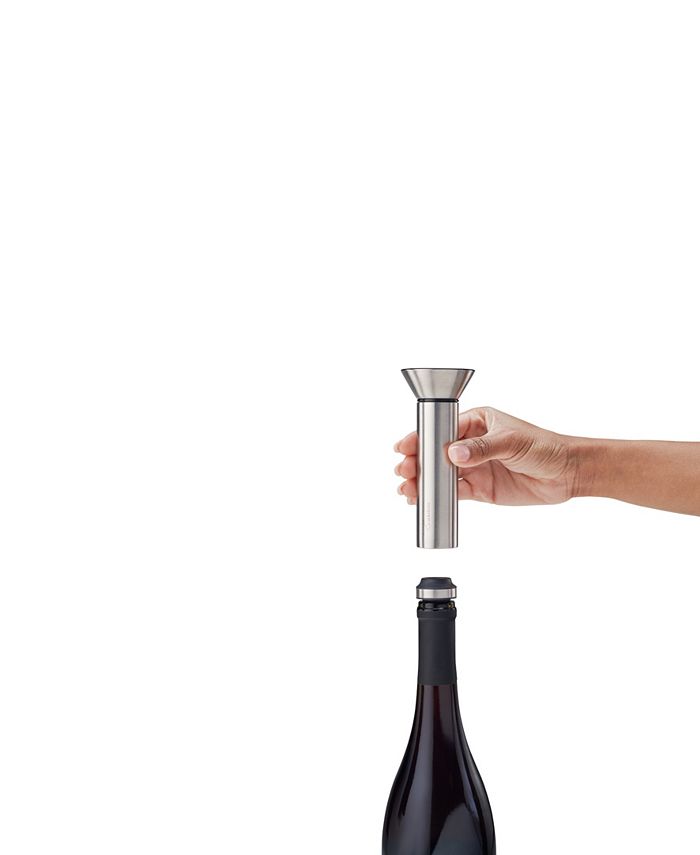 Rabbit Stainless Steel Vacuum Wine Preserver with 2 Stoppers - Macy's