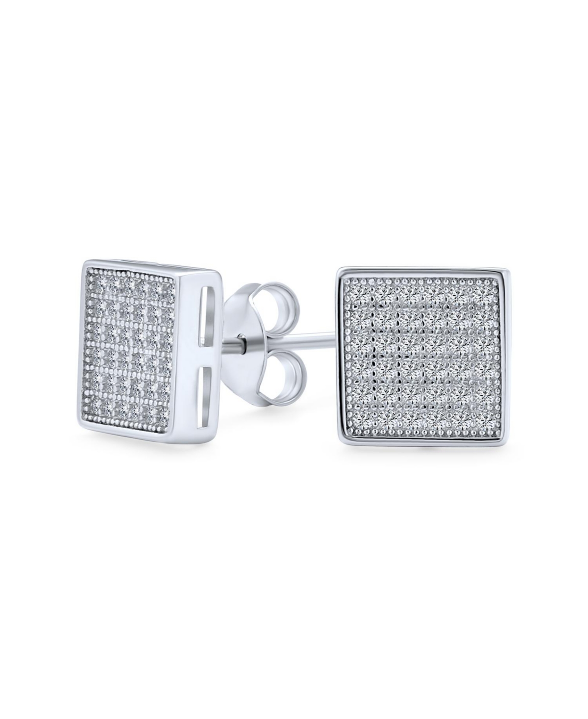 Click here for Bling Jewelry Geometric Hip Hop Square Cubic Zirco... prices