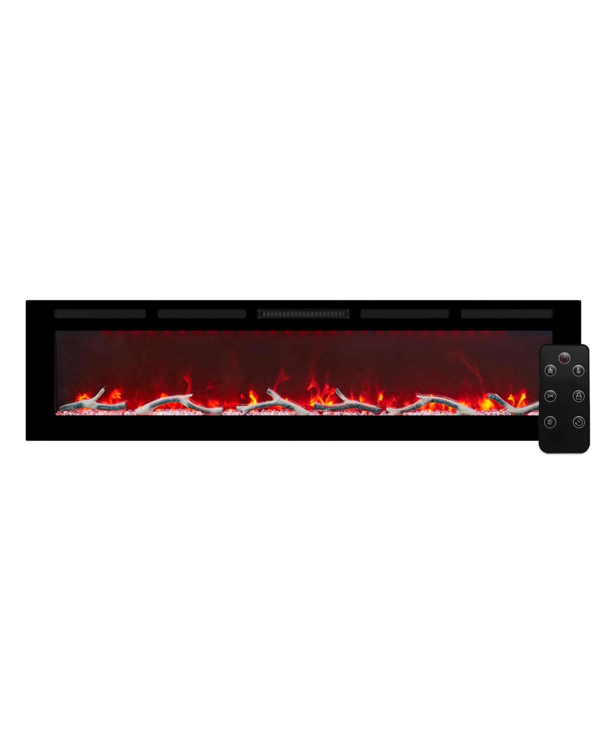 Click here for Mondawe 72 Wall-Mounted Recessed Electric Fireplac... prices