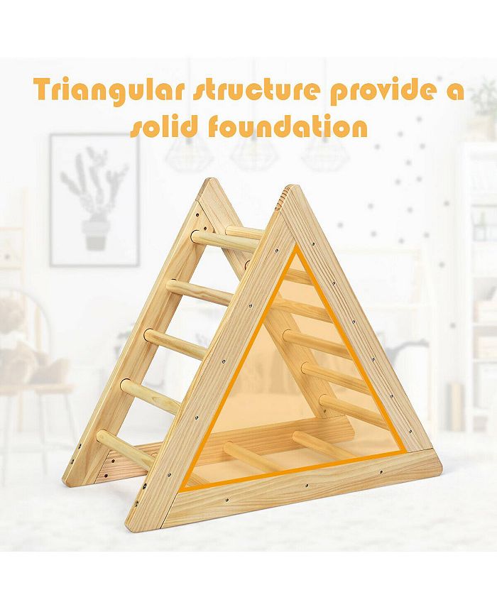 Slickblue Wooden Triangle Climber for Toddler Step Training - Macy's