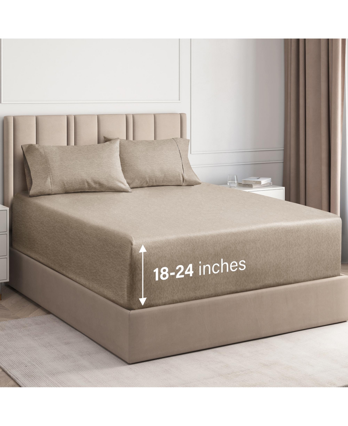 Click here for 4 Piece Extra Deep Pocket Microfiber Sheet Set - K... prices