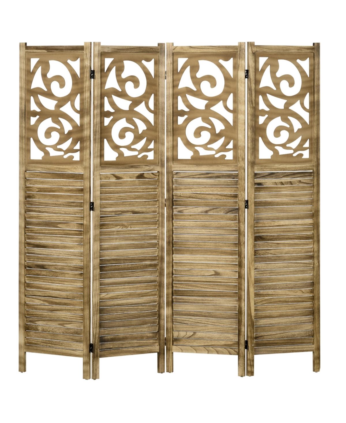 Click here for Homcom 5.5 4 Panel Room Divider  Double Hinged Pri... prices