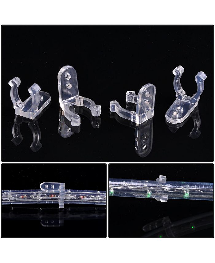 Yescom DELight 100pcs 1/2" PVC Wall Mount Holder Clips for LED Rope ...