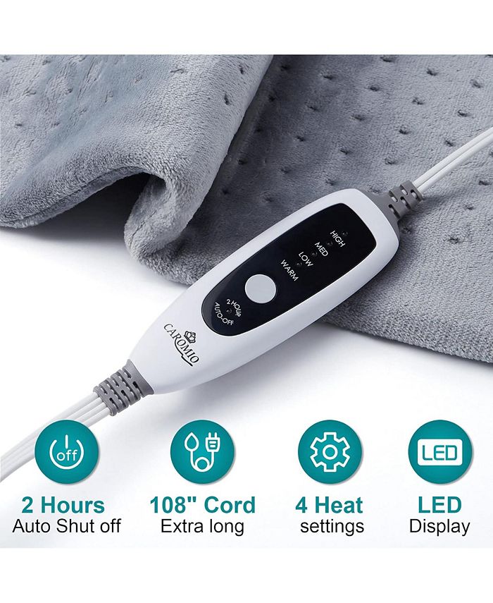 CAROMIO Electric Heating Pad Extra Large, 17" x 33" - Macy's