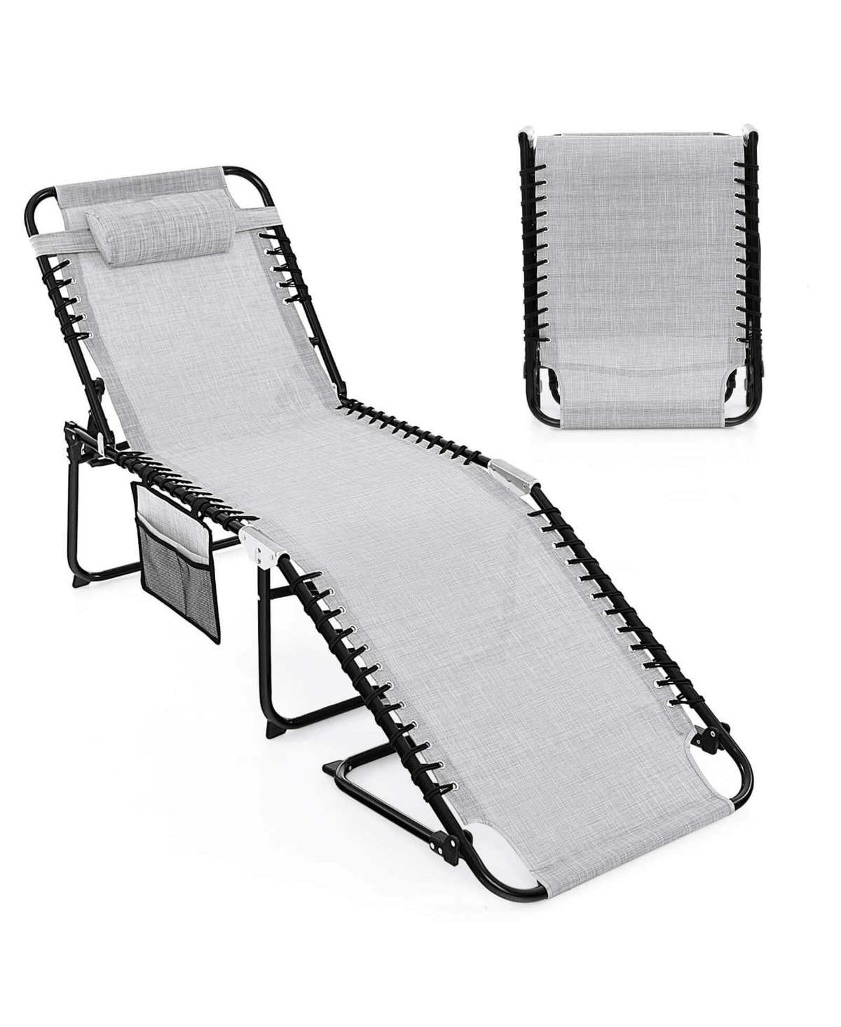 Click here for Costway Patio Folding Chaise Lounge Chair Portable... prices