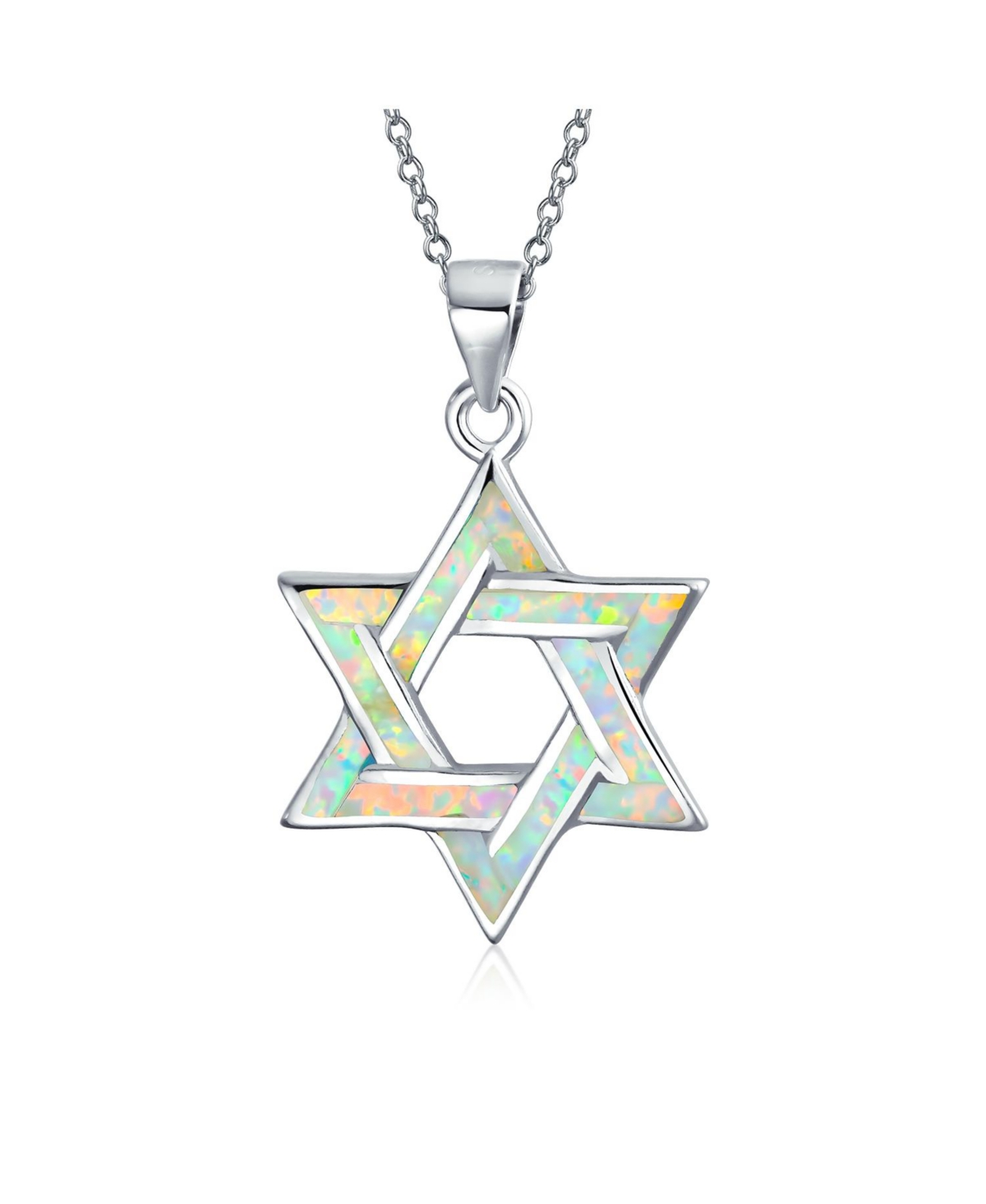 Click here for Bling Jewelry Magen Judaic Jewelry Inlay Created O... prices